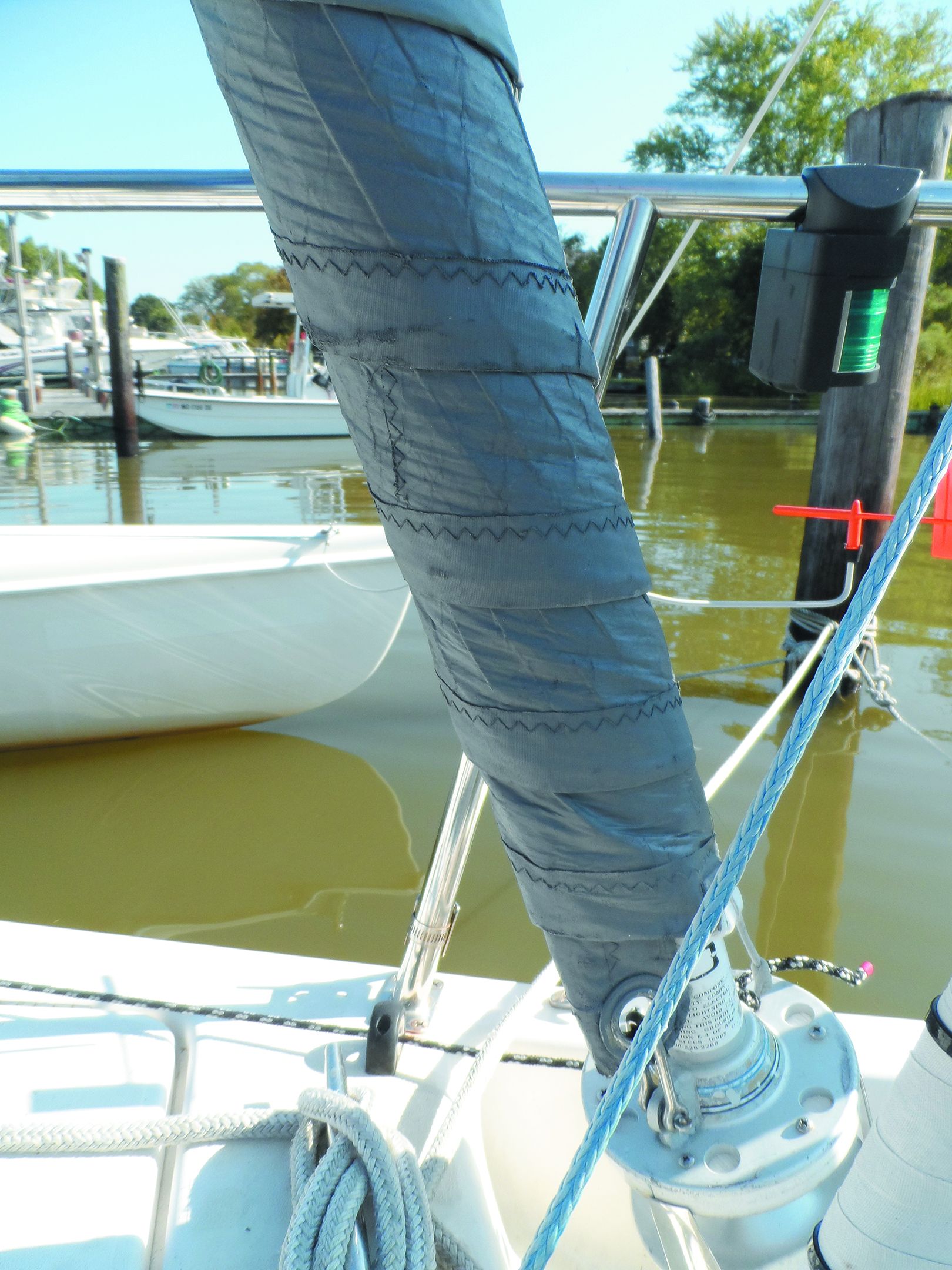 Saving a Furling Genoa with Paint - Practical Sailor