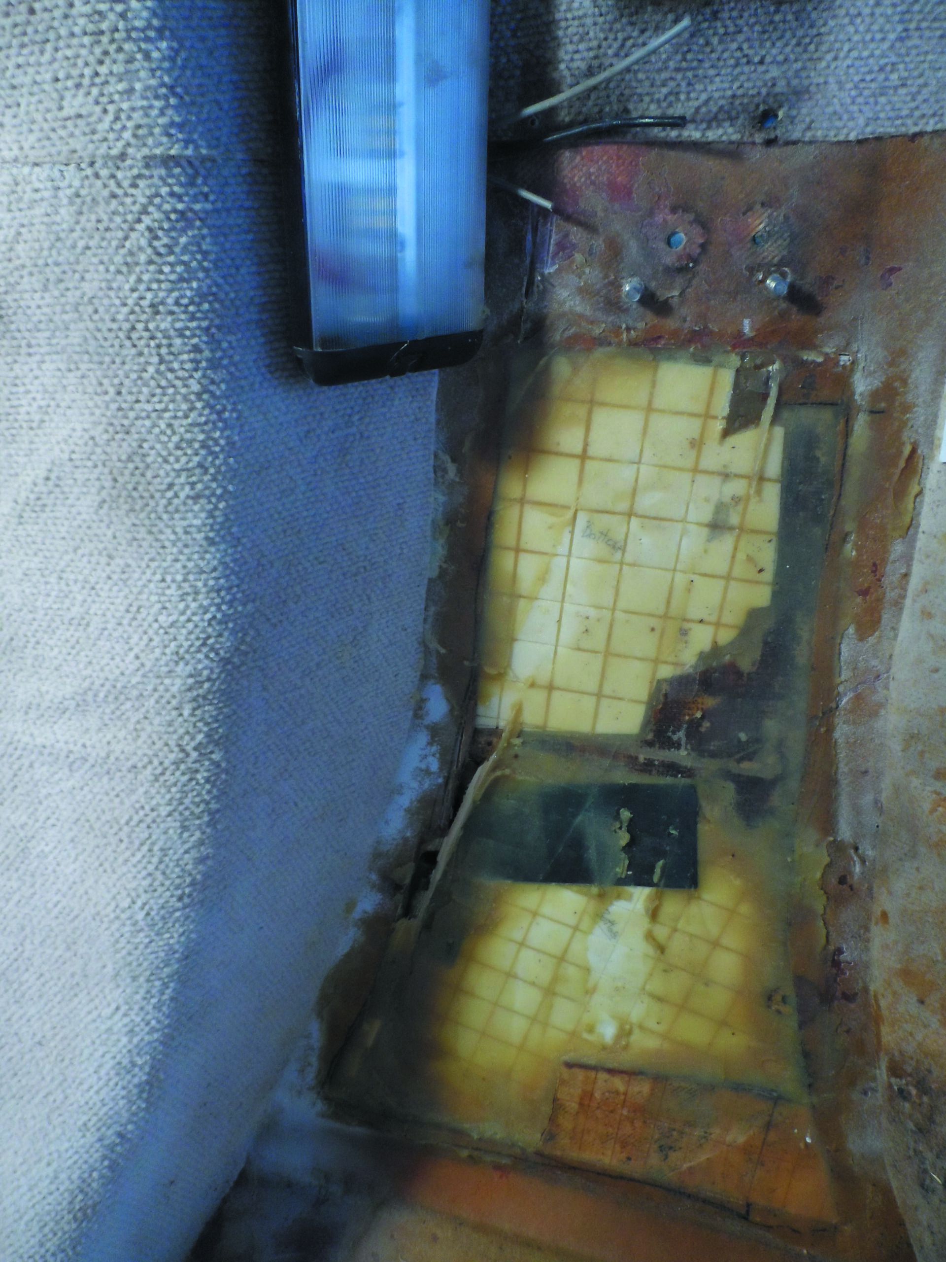 Deck Core Repair, from Underneath - Practical Sailor